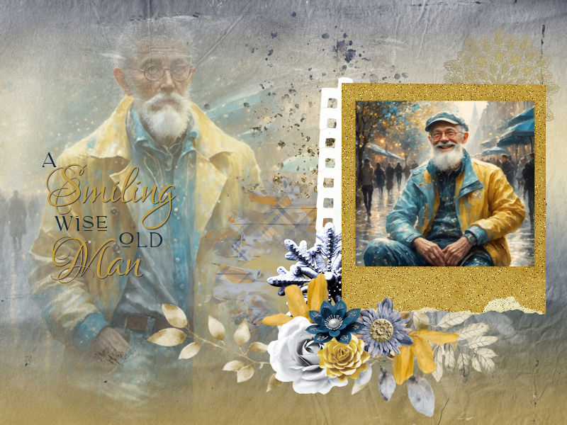 A smiling wise old man